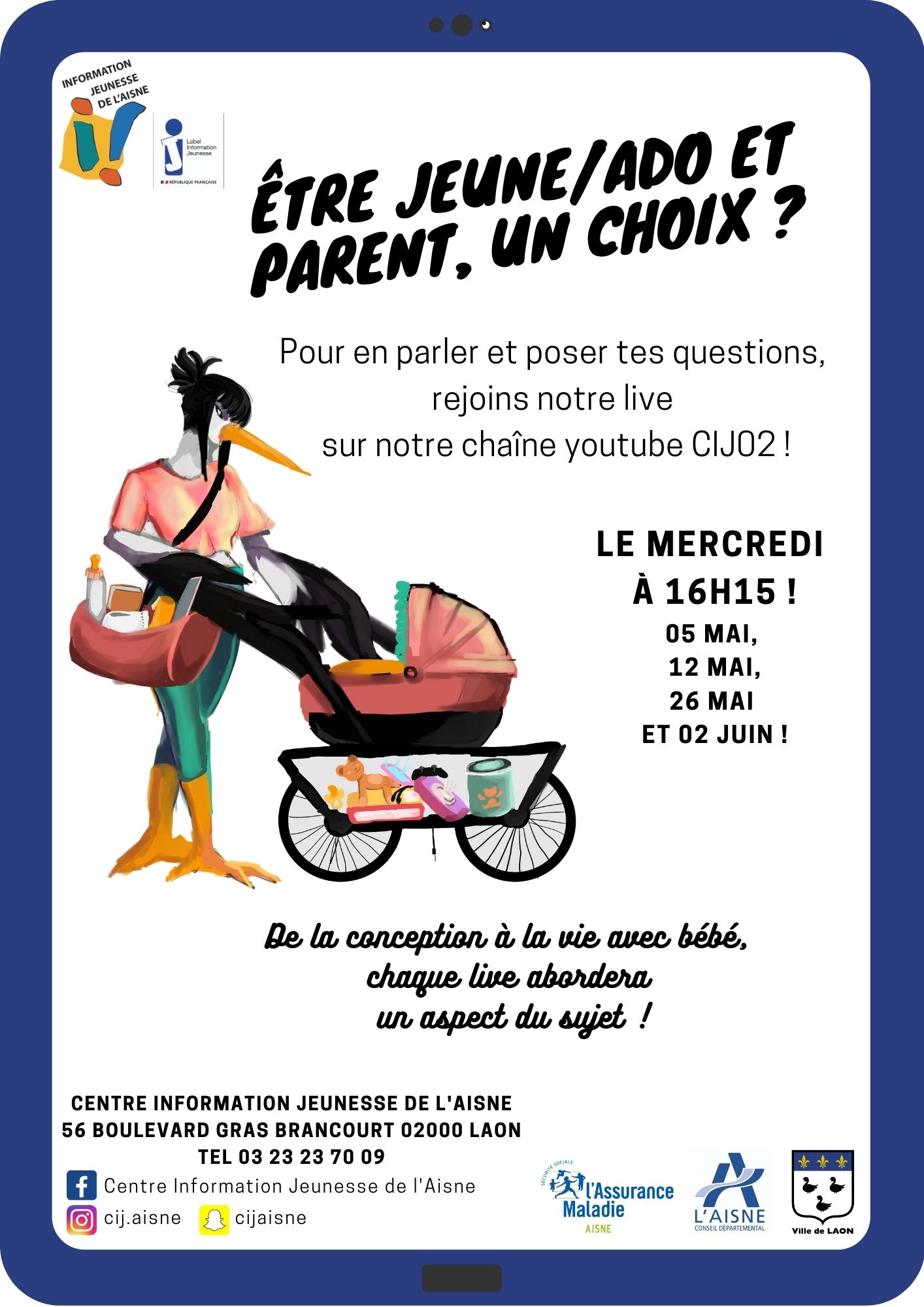 Live « Être jeune/ado et parent, un choix ? » | CIJ02